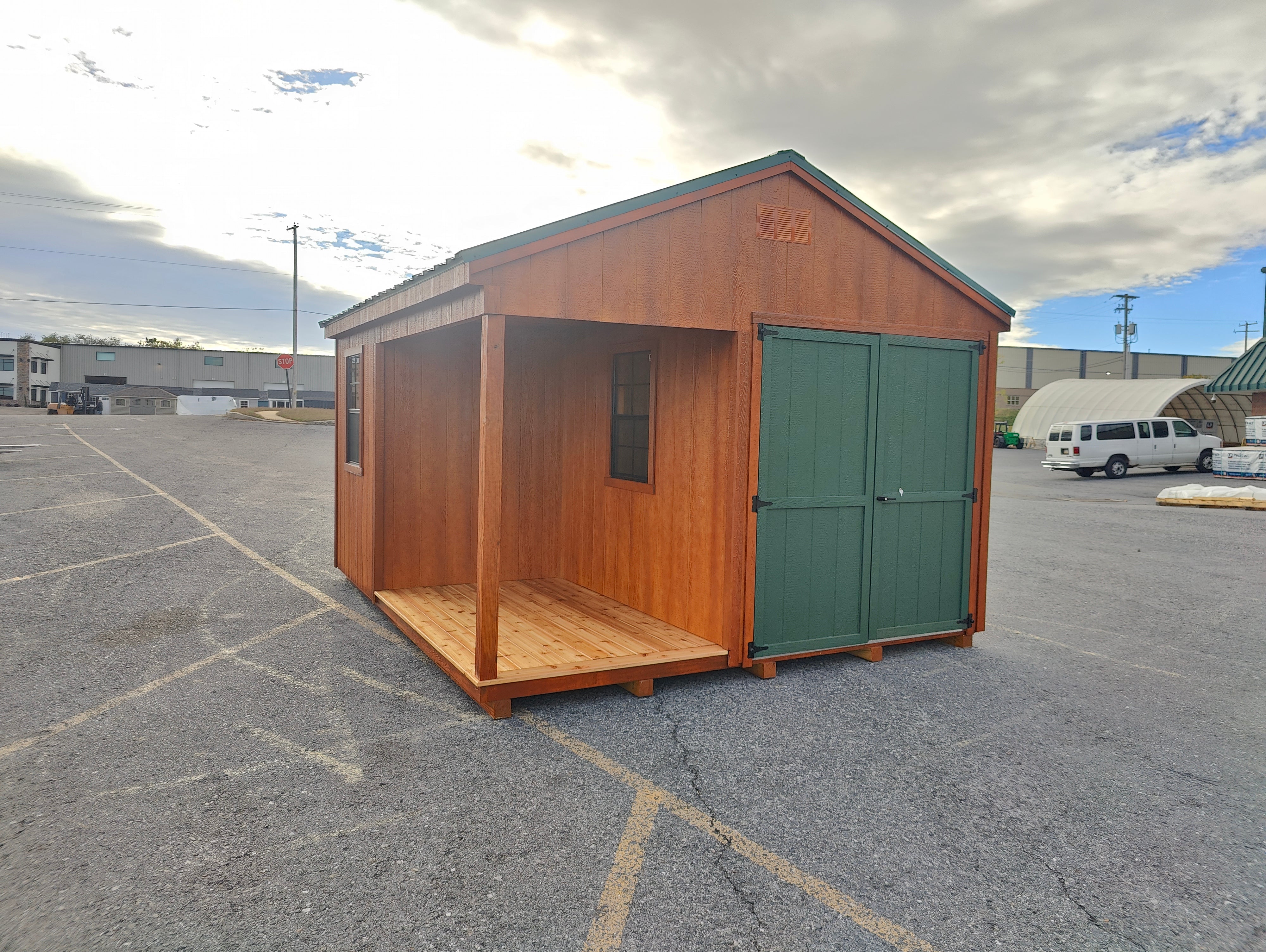 12x14 Standard Workshop- Porch Edition – Infinite Sheds